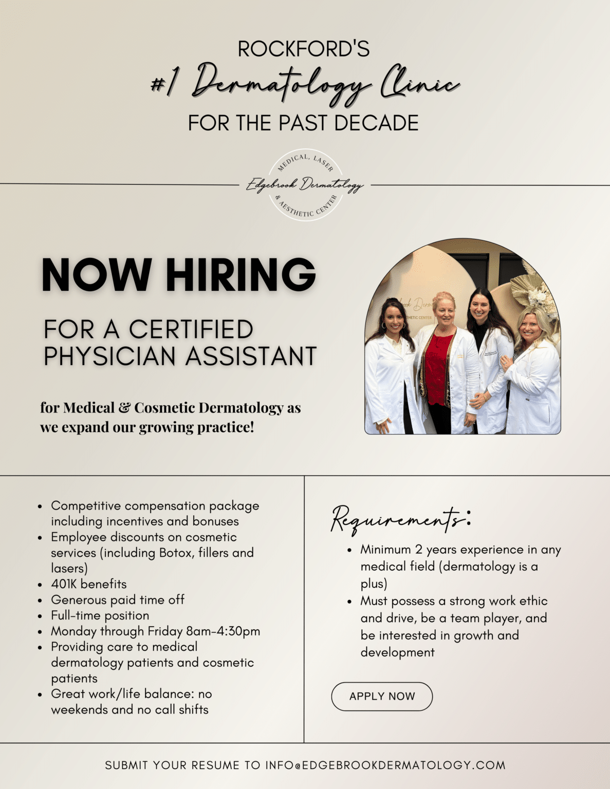 Recruitment - Edgebrook Dermatology